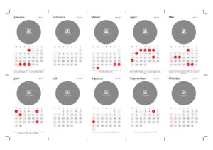 PrintableMaker.com - Kalender kecil seukuran KTP dengan gambar bulat